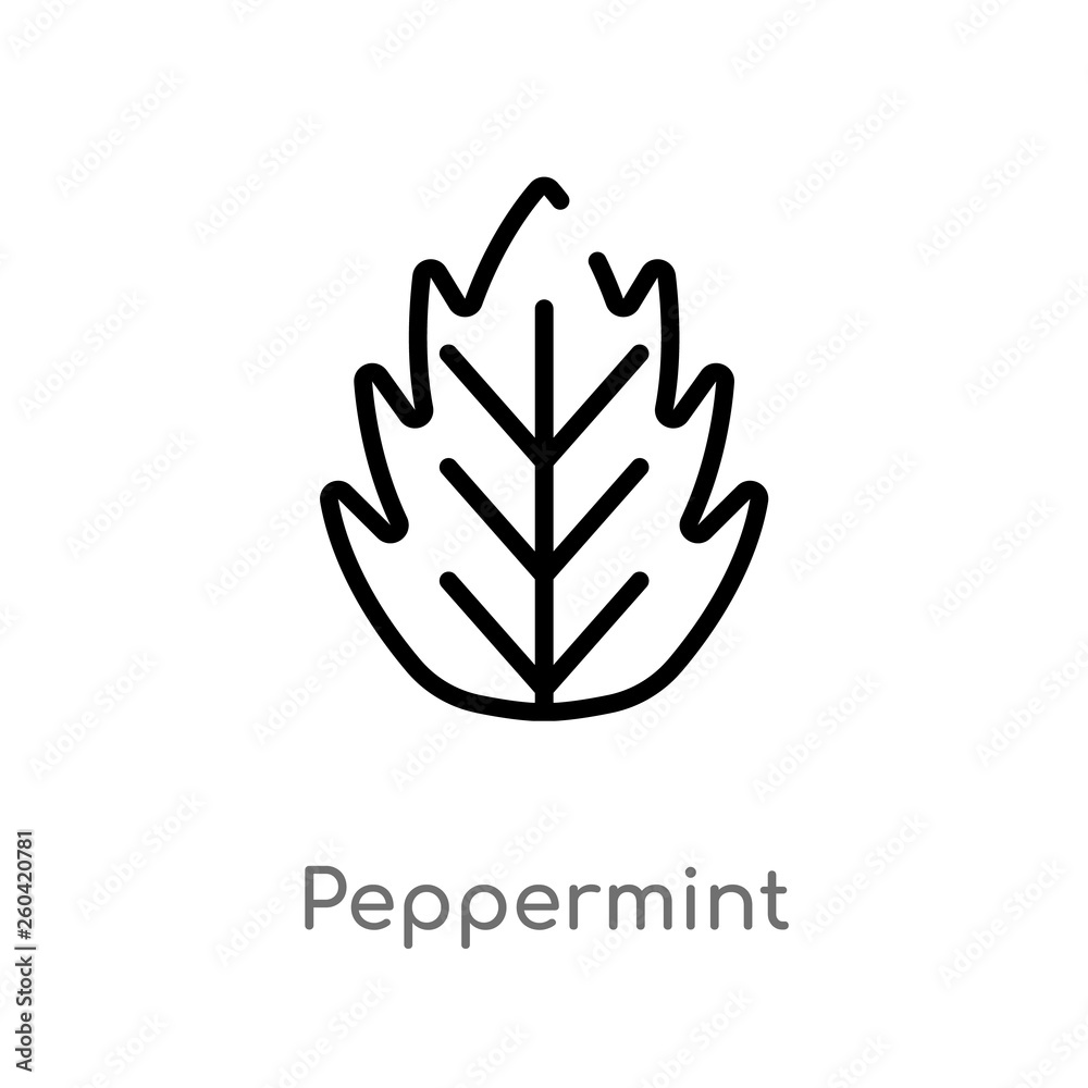 Peppermint Outline