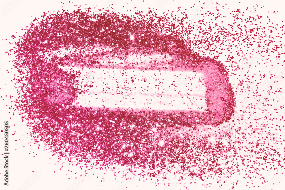 Abstract frame of pink glitter. Background, border for your design ...