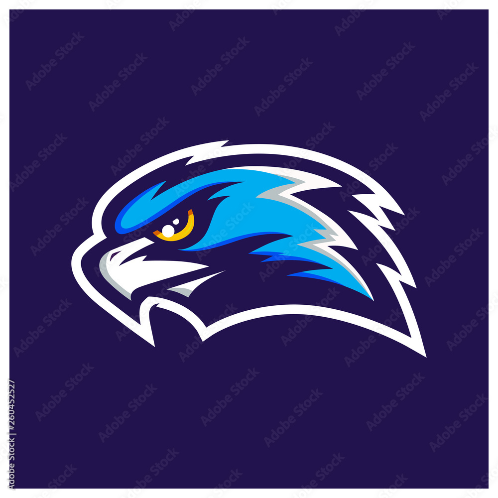 Hawk Head Mascot Stock Vector | Adobe Stock