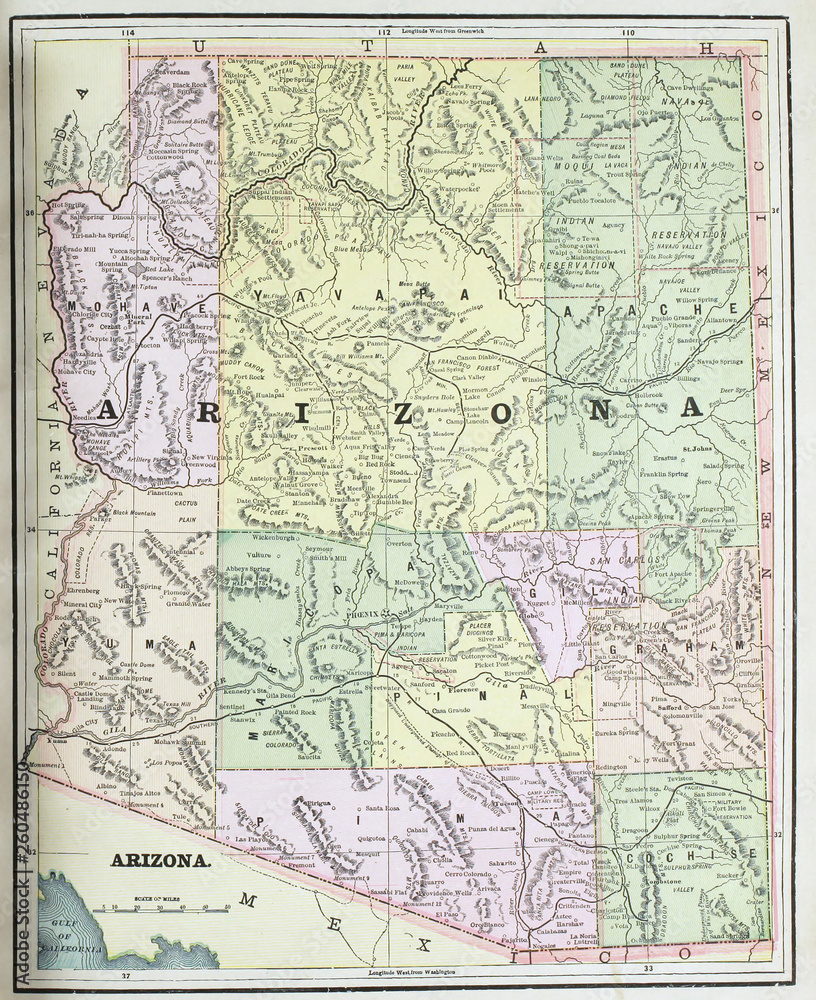 Old map. Engraving image Stock Illustration | Adobe Stock