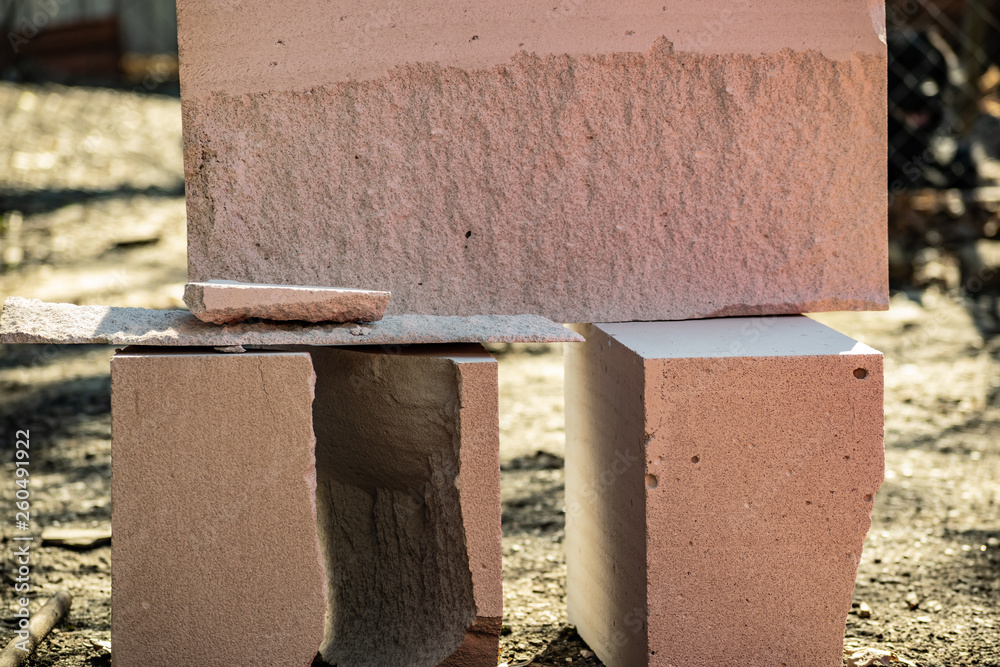 Building materials, aerated concrete blocks, foam blocks and bricks for ...