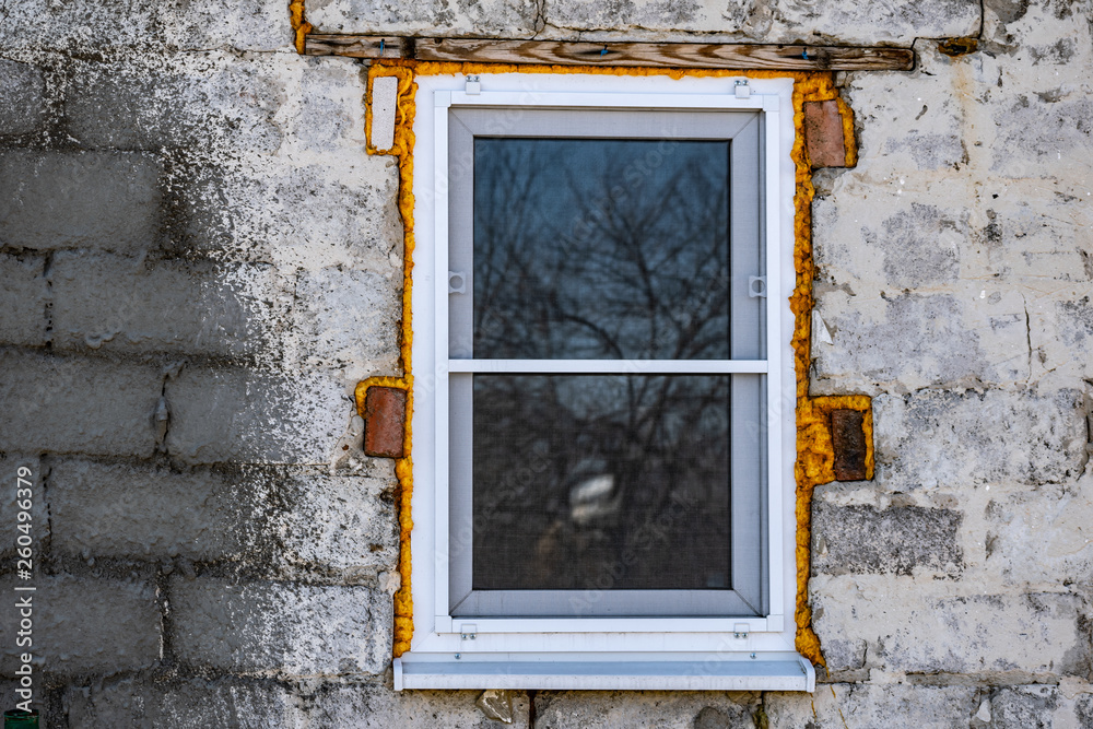 New plastic window of European quality with good glass, fixed mounting ...