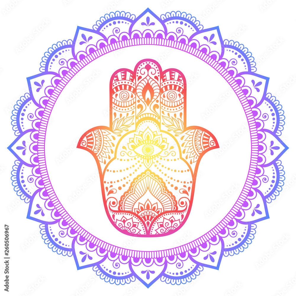 Colorful Hamsa Design