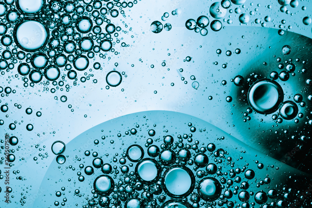 Fotografia do Stock: liquid mixture under microscope, abstract shapes ...