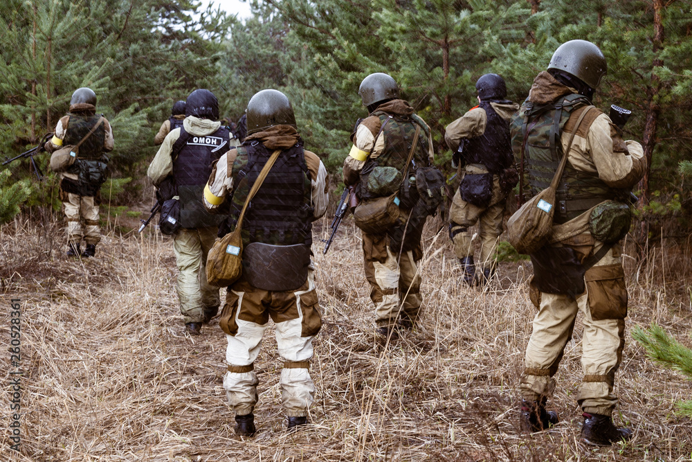 Russian counter-terrorist unit on the battlefield Stock Photo | Adobe Stock