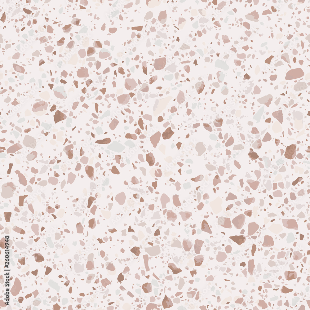 Vecteur Stock Terrazzo flooring seamless texture. Realistic vector ...