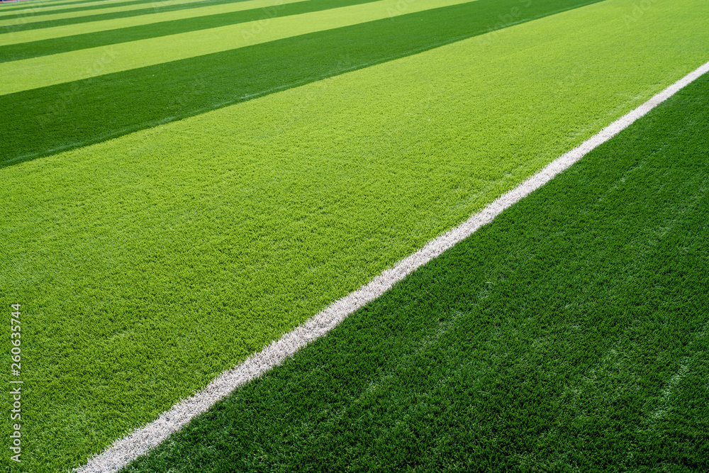 beautiful pattern of fresh green grass for football sport, football ...