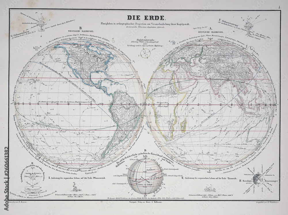 Atlas, infographics. Stock Illustration | Adobe Stock