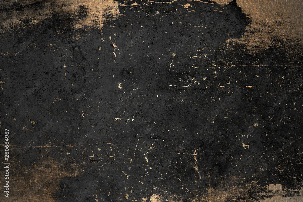 Gold And Black Grunge Background