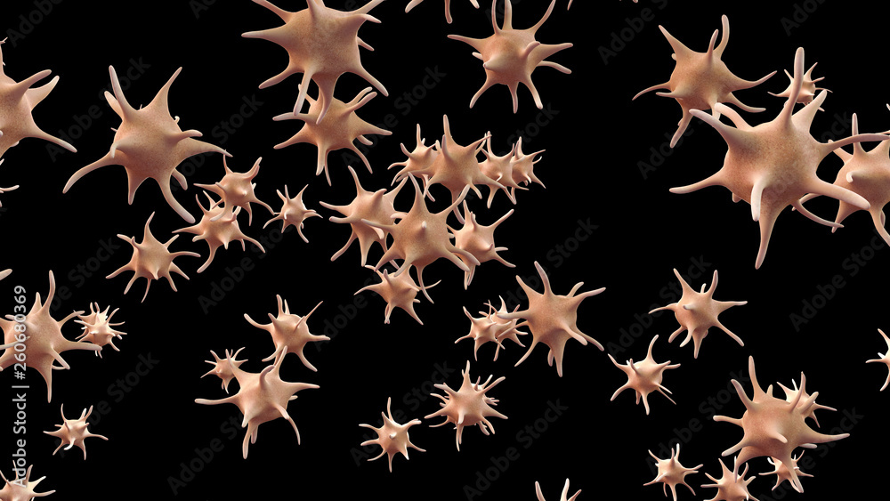 3D illustration of blood platelet Stock Illustration | Adobe Stock