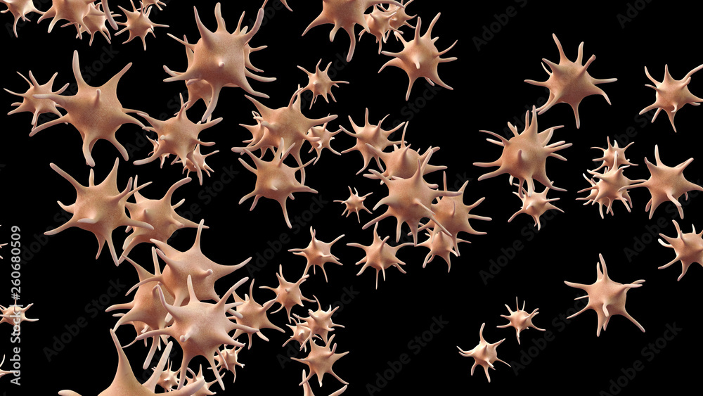 3D illustration of blood platelet Stock Illustration | Adobe Stock