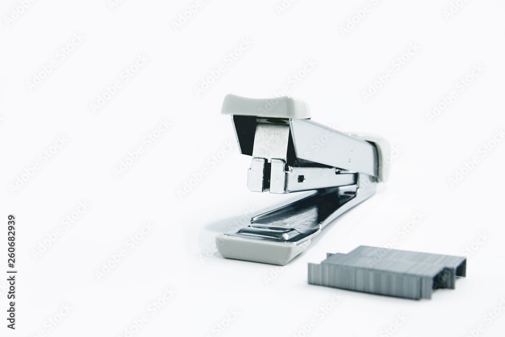 Poster Stapler and staple on plain white background – Wall Art | UkPosters