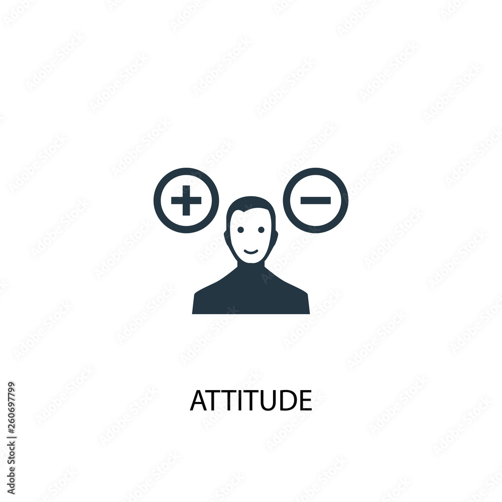 attitude icon. Simple element illustration. attitude concept symbol ...