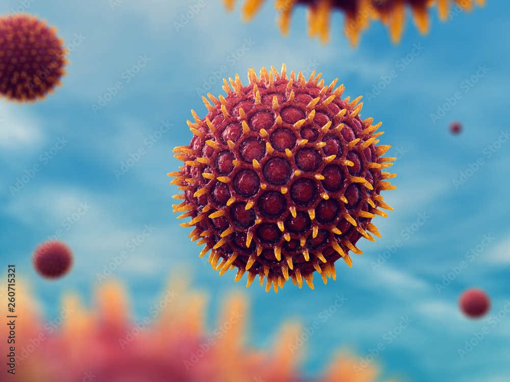 Pollen is one of the most common causes of allergies, Microscopic ...