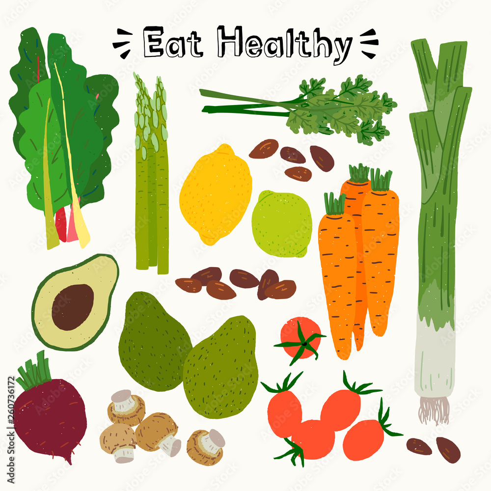 Raw Vegetables Clipart