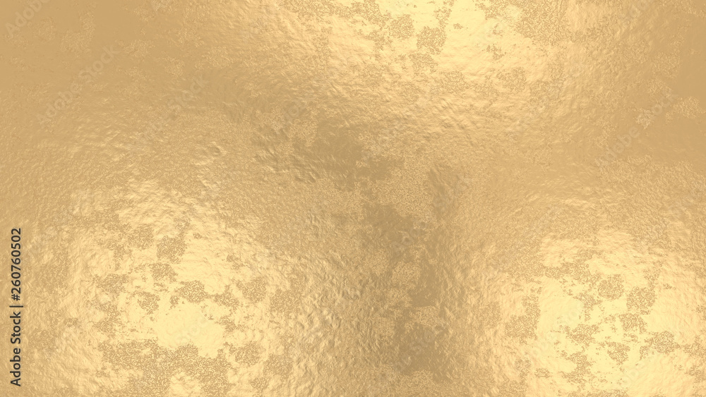 3d render abstract gold background. Golden shiny backdrop. Luxury ...