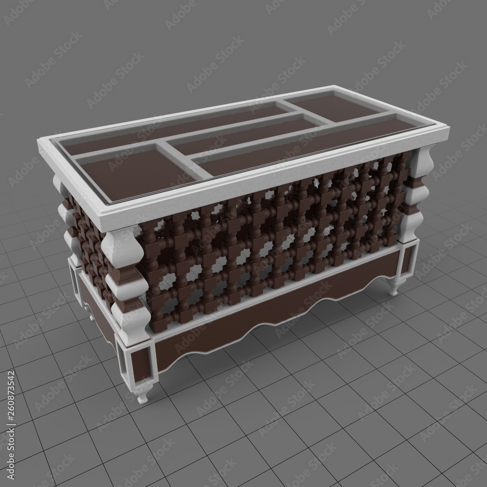 Moroccan mashrabiya table Stock 3D asset | Adobe Stock