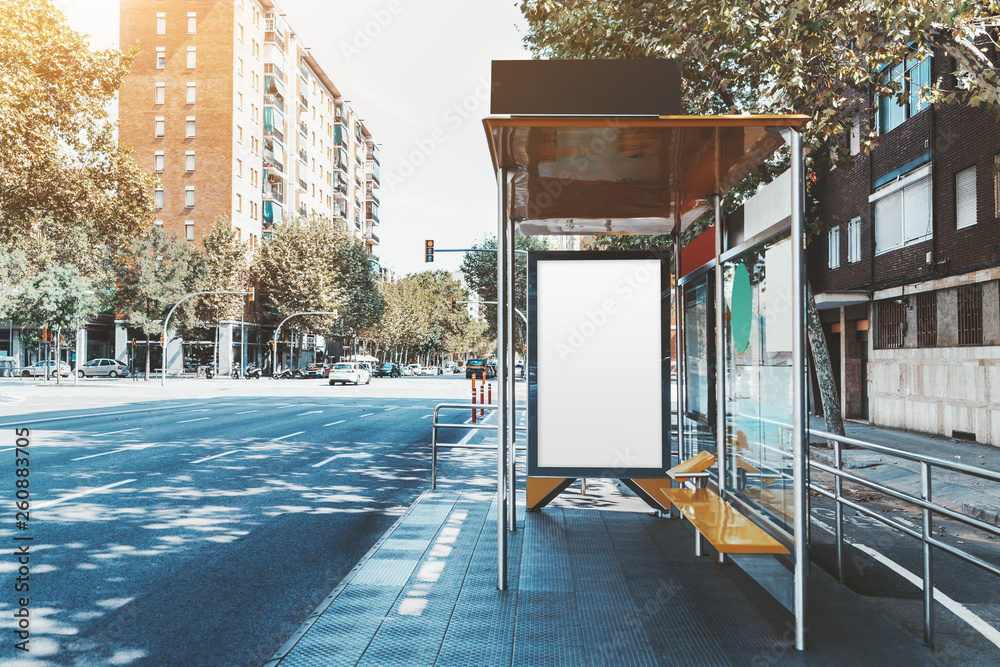 Bus Stop Poster Template
