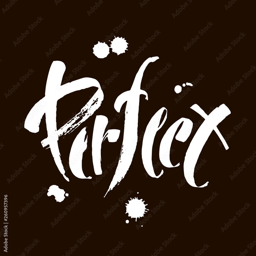 Perfect hand drawn lettering card. Perfect design for greeting cards ...