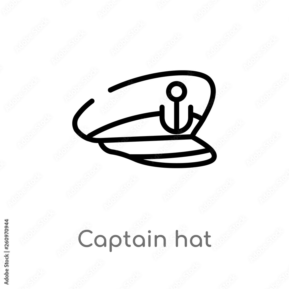 Captain Hat Drawing