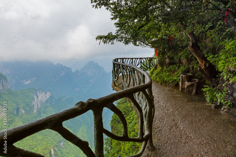 Pathway in Tianmenshan nature park - China Stock Photo | Adobe Stock