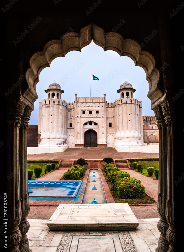lahore fort view from baradari lahore pakistan Stock Photo | Adobe Stock