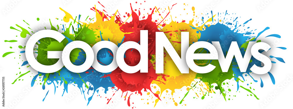 good news word in splash’s background Stock Illustration | Adobe Stock