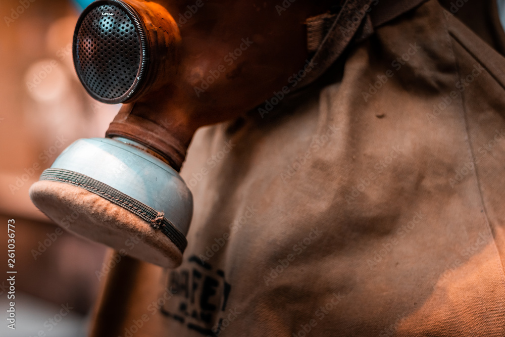 Nazi elements from World War II. The mask forms a sealed cover over the ...