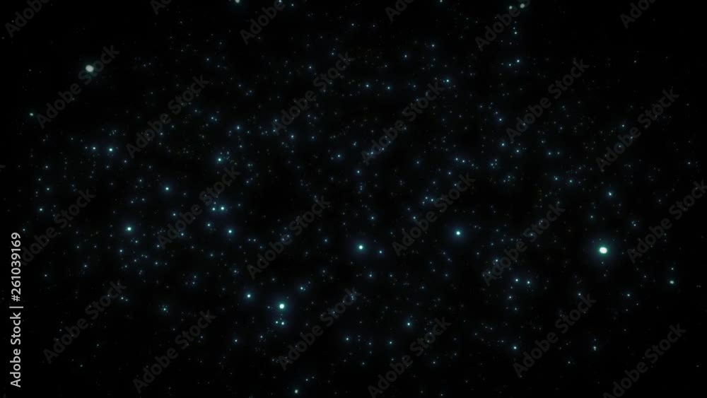 Flying Through Space Background Loop/ Animation of an abstract stars ...