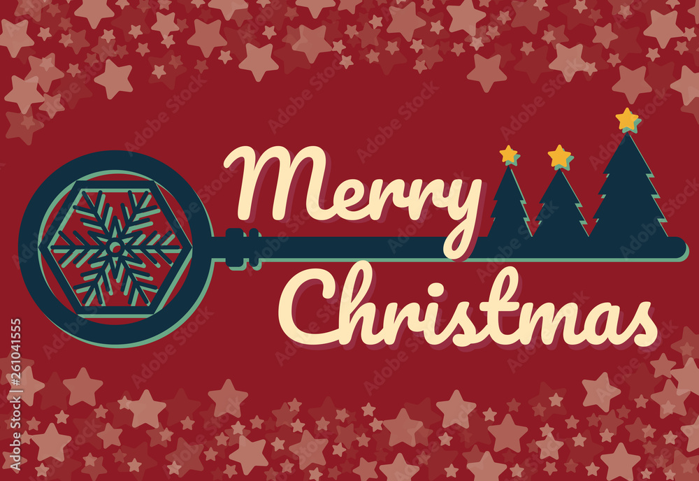 Christmas and key background Stock Vector | Adobe Stock