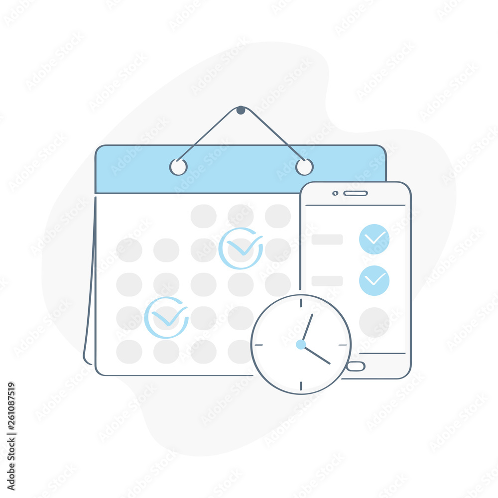 Online Schedule. Business graphics tasks, planning and scheduling ...