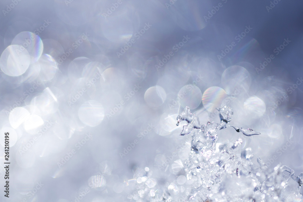 Ice sculptures created by nature in the macro. Freakish beautiful forms ...