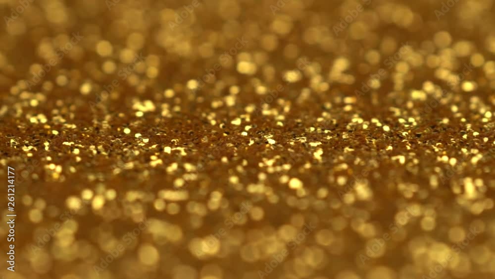 Vidéo Stock Golden glimmered abstract seamless rotating loop motion ...