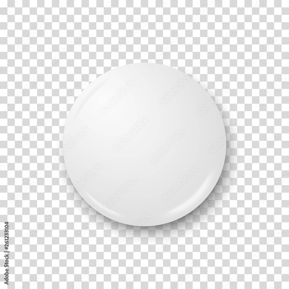 Realistic pin badge isolated on transparent background. Graphic design ...