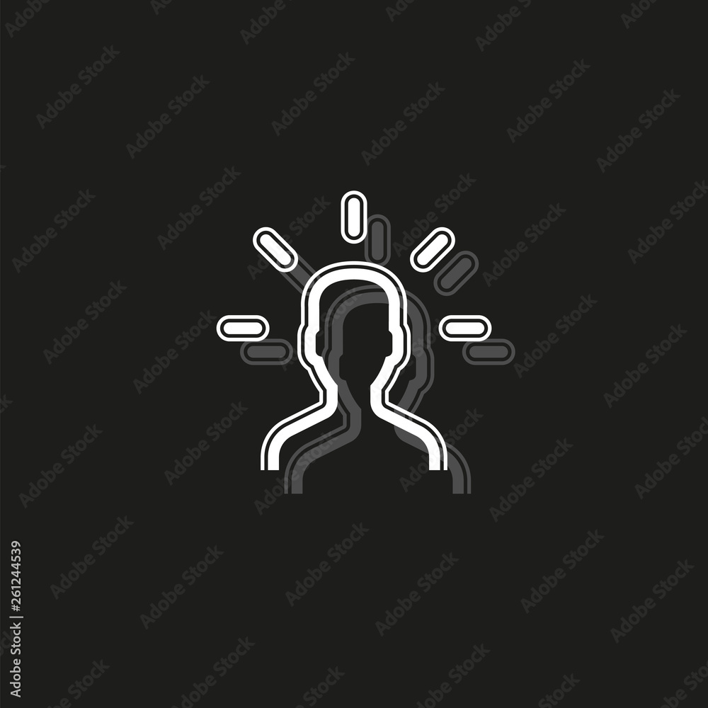 Mind icon. Logo element illustration. Mind symbol design from ...