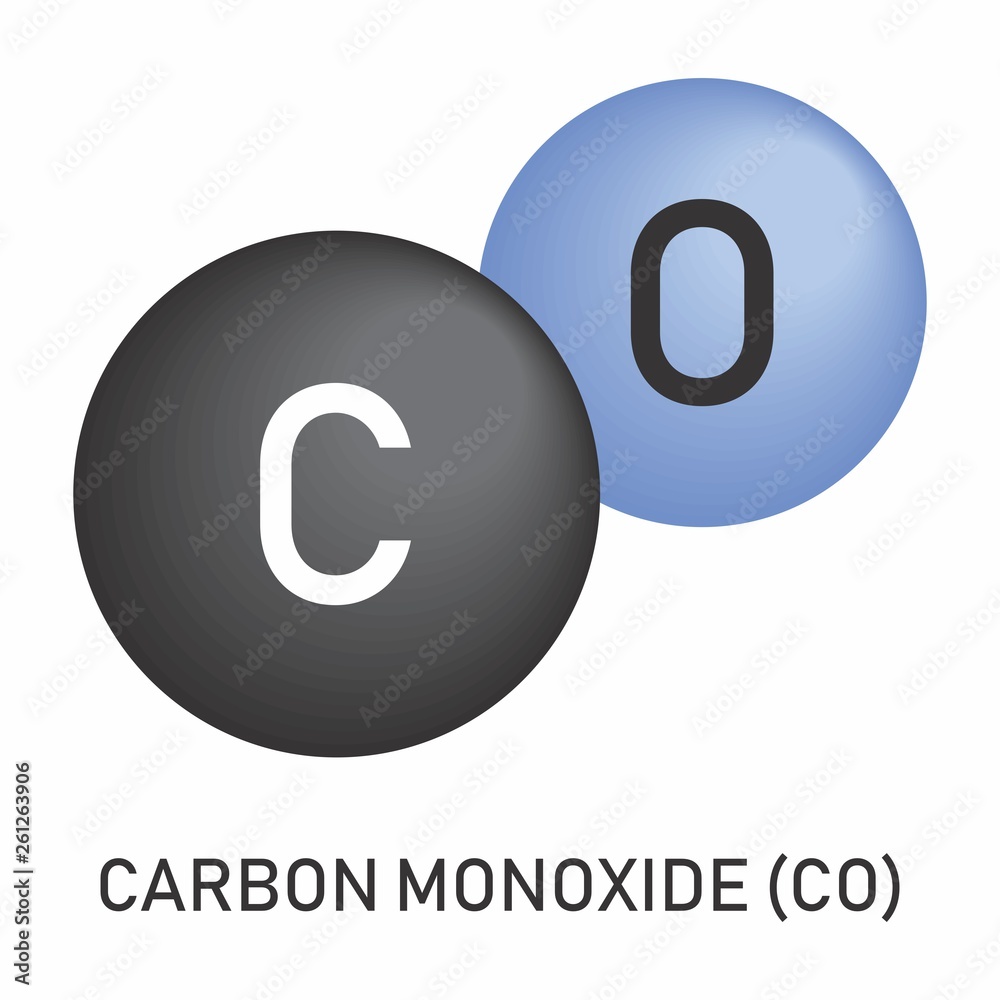 Photo & Art Print Carbon monoxide molecular formula, luisrftc