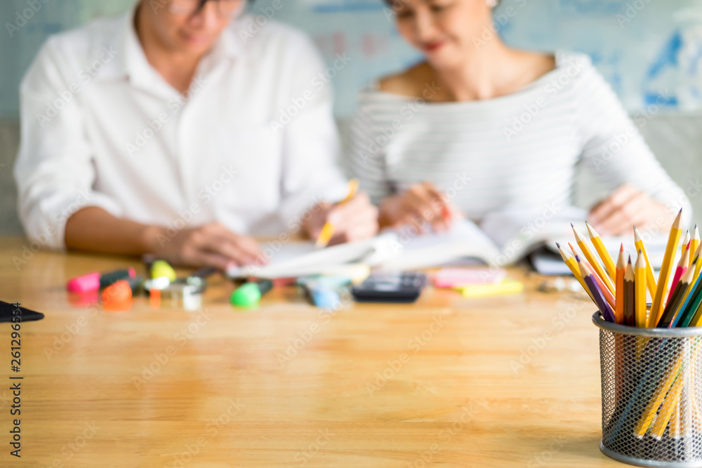 woman learn and teach tutor concept education helping each other ...