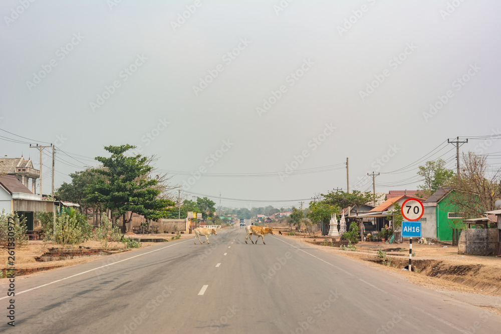 Foto de March 23, 2019, Asian Highway 16 (AH16), Thailand - Laos ...