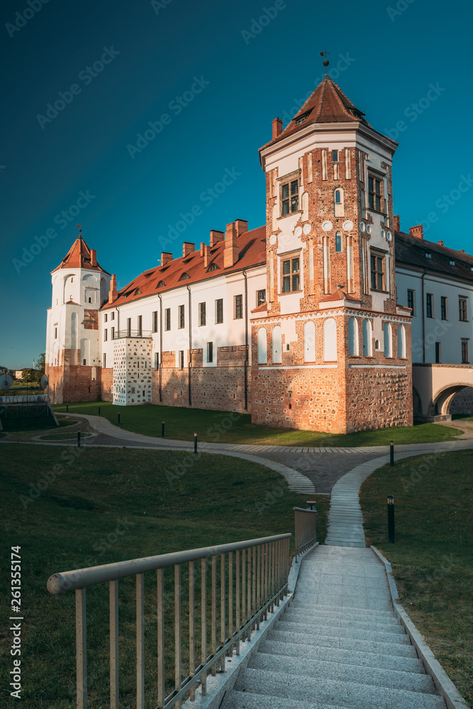 Mir, Belarus. Castle Complex Mir. Cultural Monument, UNESCO World ...