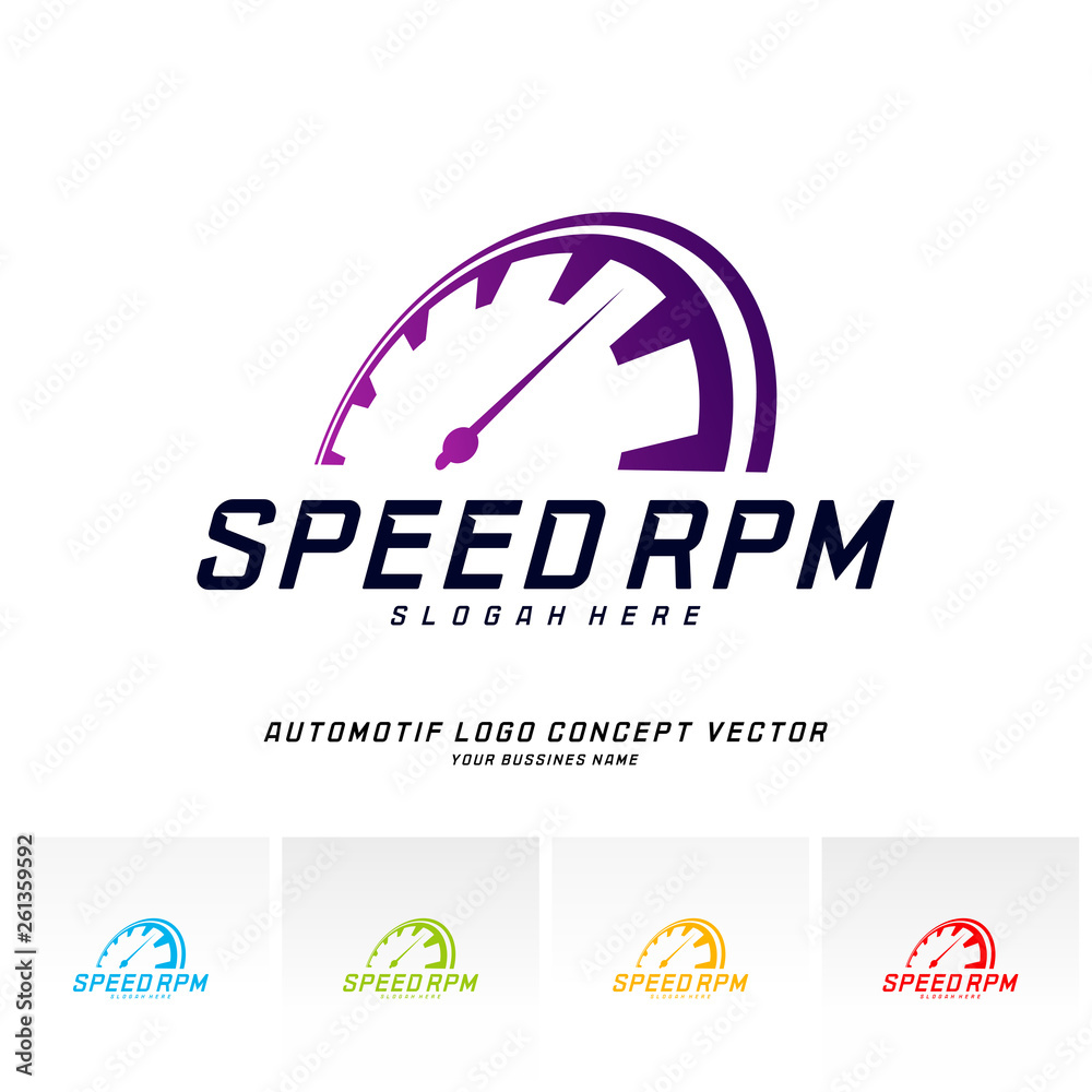 Speed logo design vector. Fast Speedometer logo design template. icon ...