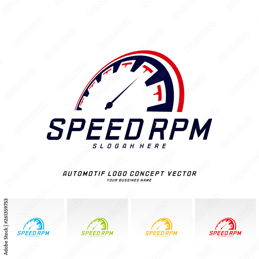 Speed logo design vector. Fast Speedometer logo design template. icon ...