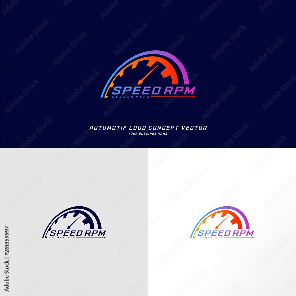 Speed logo design vector. Fast Speedometer logo design template. icon ...