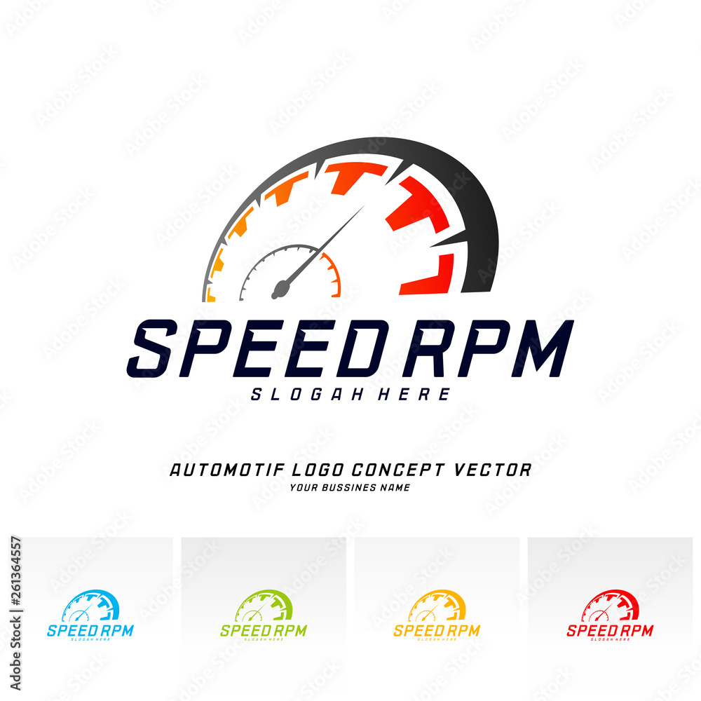 Speed logo design vector. Fast Speedometer logo design template. icon ...
