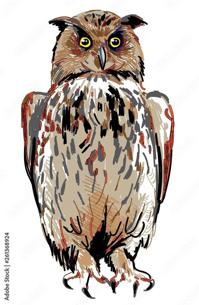Folded Wings Drawing