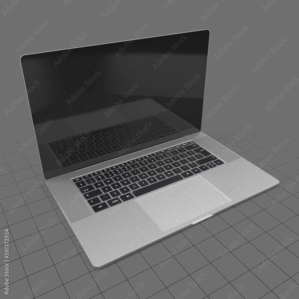 Open laptop Stock 3D asset | Adobe Stock