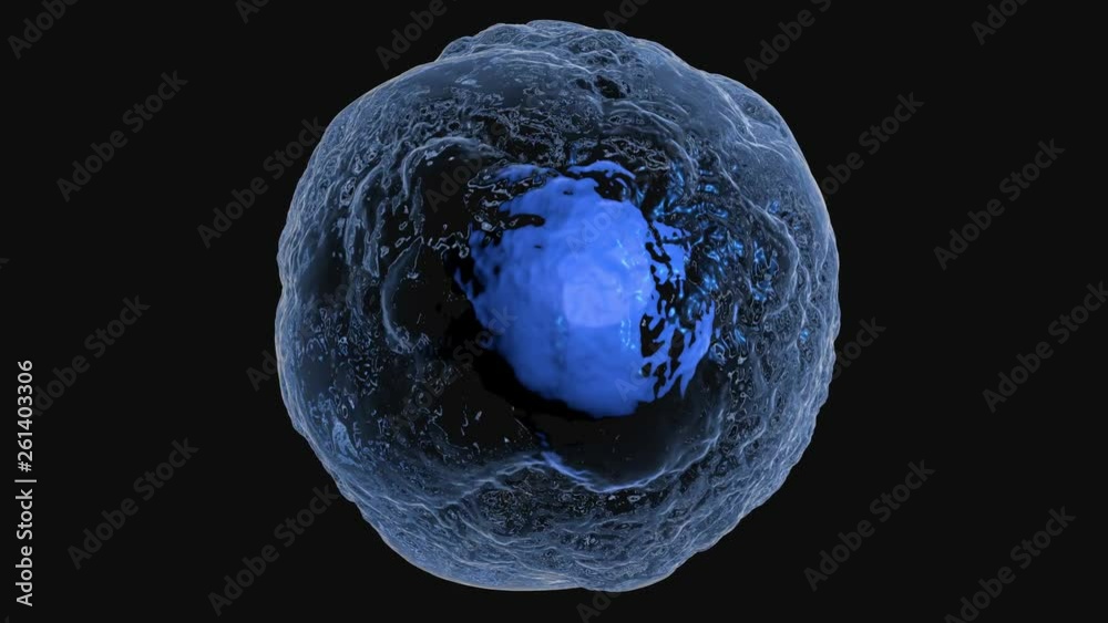 3D animation of eukaryotic cell movement on a black background. 素材庫影片 ...