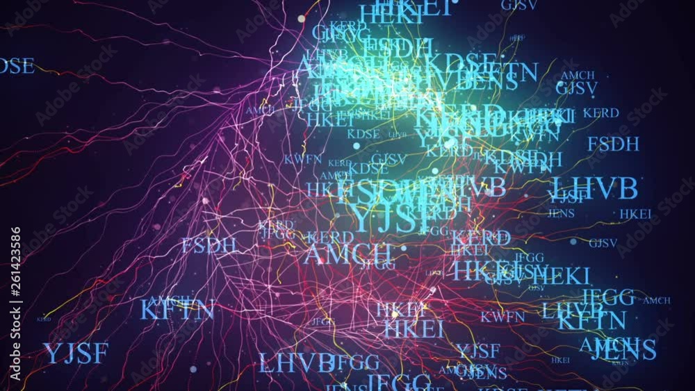 Background motion graphic design animated of Internet data ...