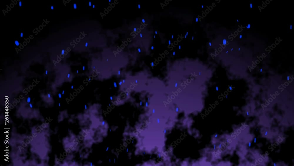 Burning hot bonfire fire sparks on a dark background. Cartoon fire ...