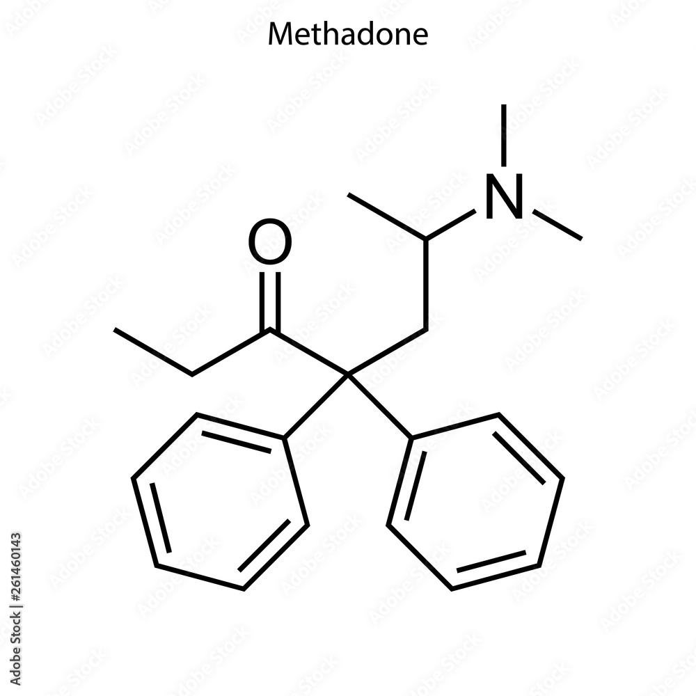 Skeletal formula of chemical molecule. Stock Vector | Adobe Stock