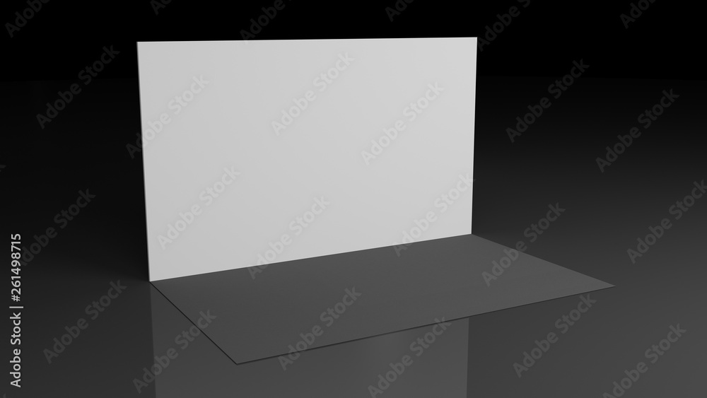 Banner 3x5 meters. Realistic 3d render. Template for your design. Stock ...